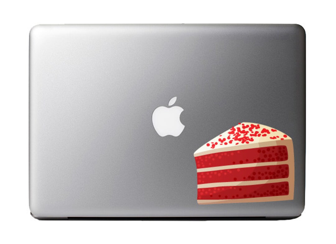 Red Velvet Cake Design Full Color - Vinyl Decal for Laptop, Windows ...
