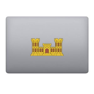 US Army Division - Engineers Corps Emblem Full Color Vinyl Decal Indoor ...