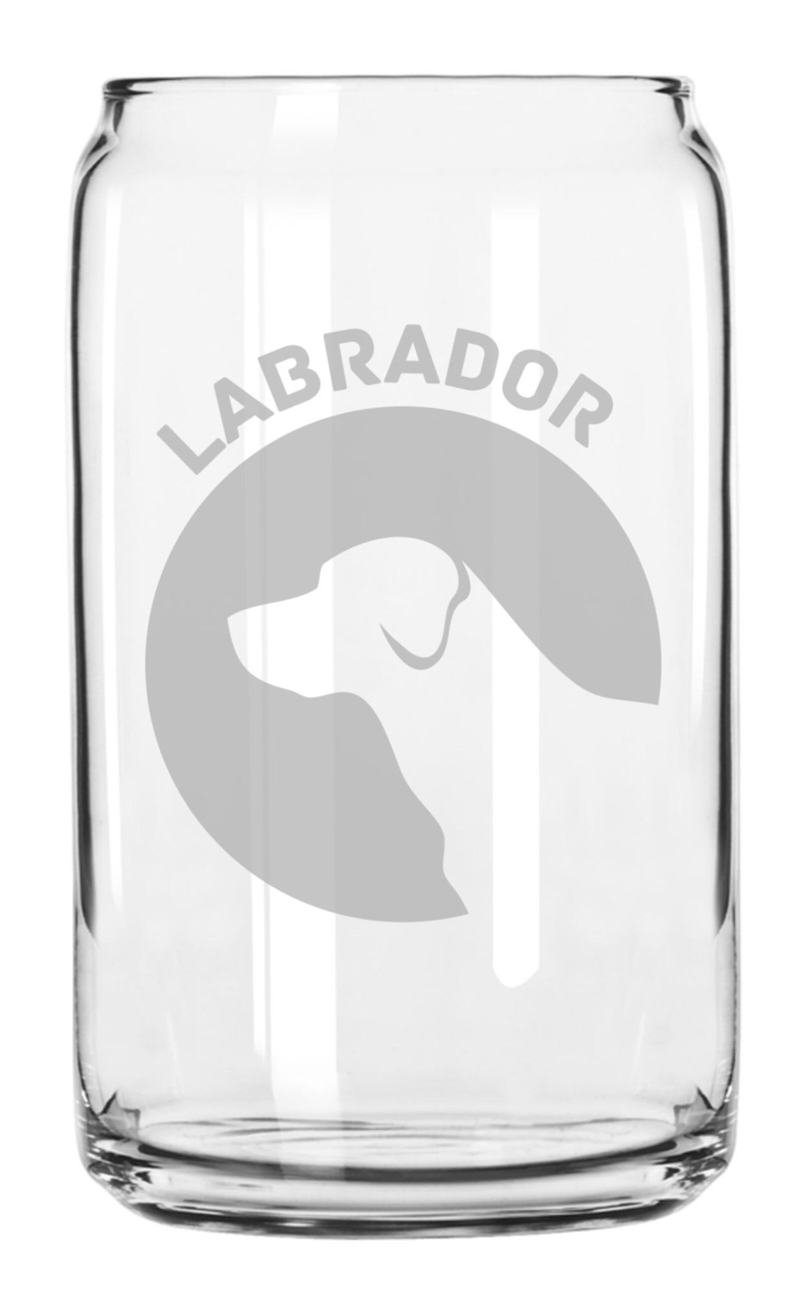 Labrador Dog Breed Pride Hand Etched 16 Oz Glass Can Cup | Etsy