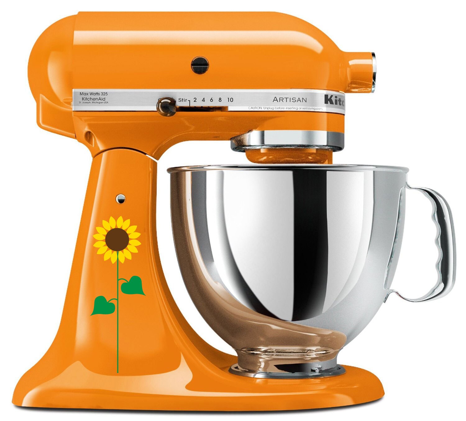Lovely Sunflower Fall Full Color Kitchenaid Mixer Mixing Machine Decal ...