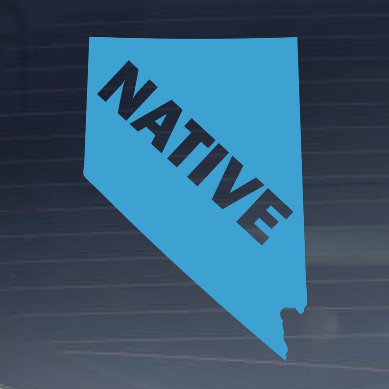 Nevada Native State Shape Vinyl Decal (many Colors and Sizes Available ...