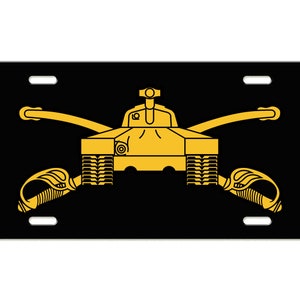US Army Division - Armor Branch Emblem - Aluminum License Plate - Etsy