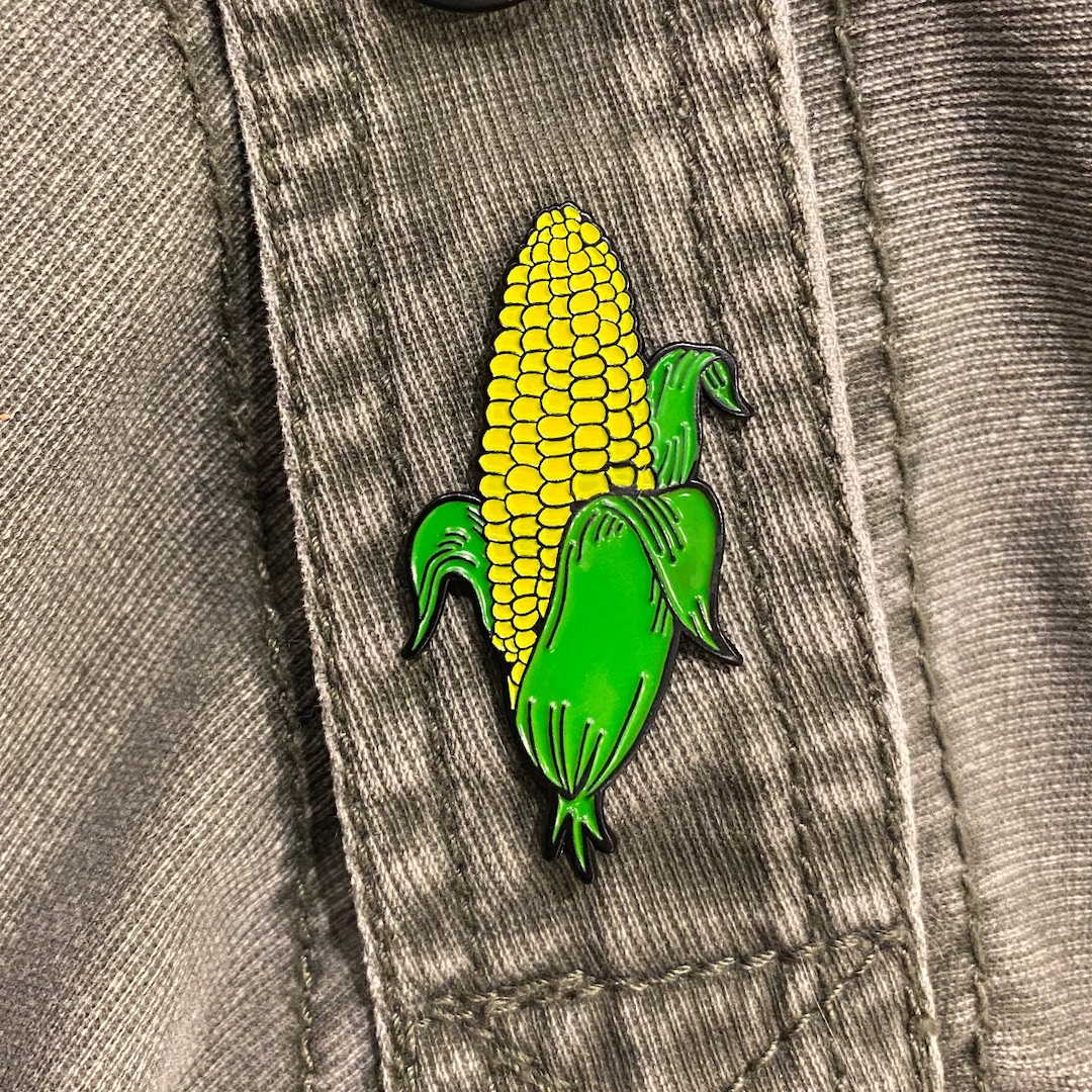 Tasty Ear of Corn Enamel Pin, Brooch for Jacket, Tote, Hand Bag - Etsy