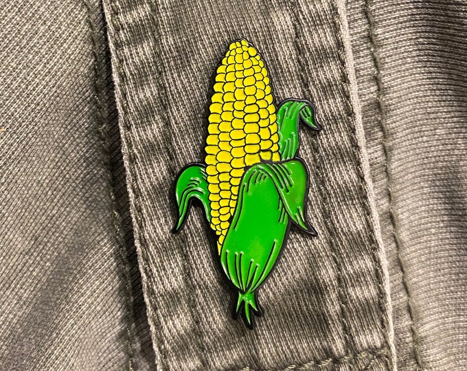Tasty Ear of Corn Enamel Pin Brooch for Jacket Tote Hand - Etsy