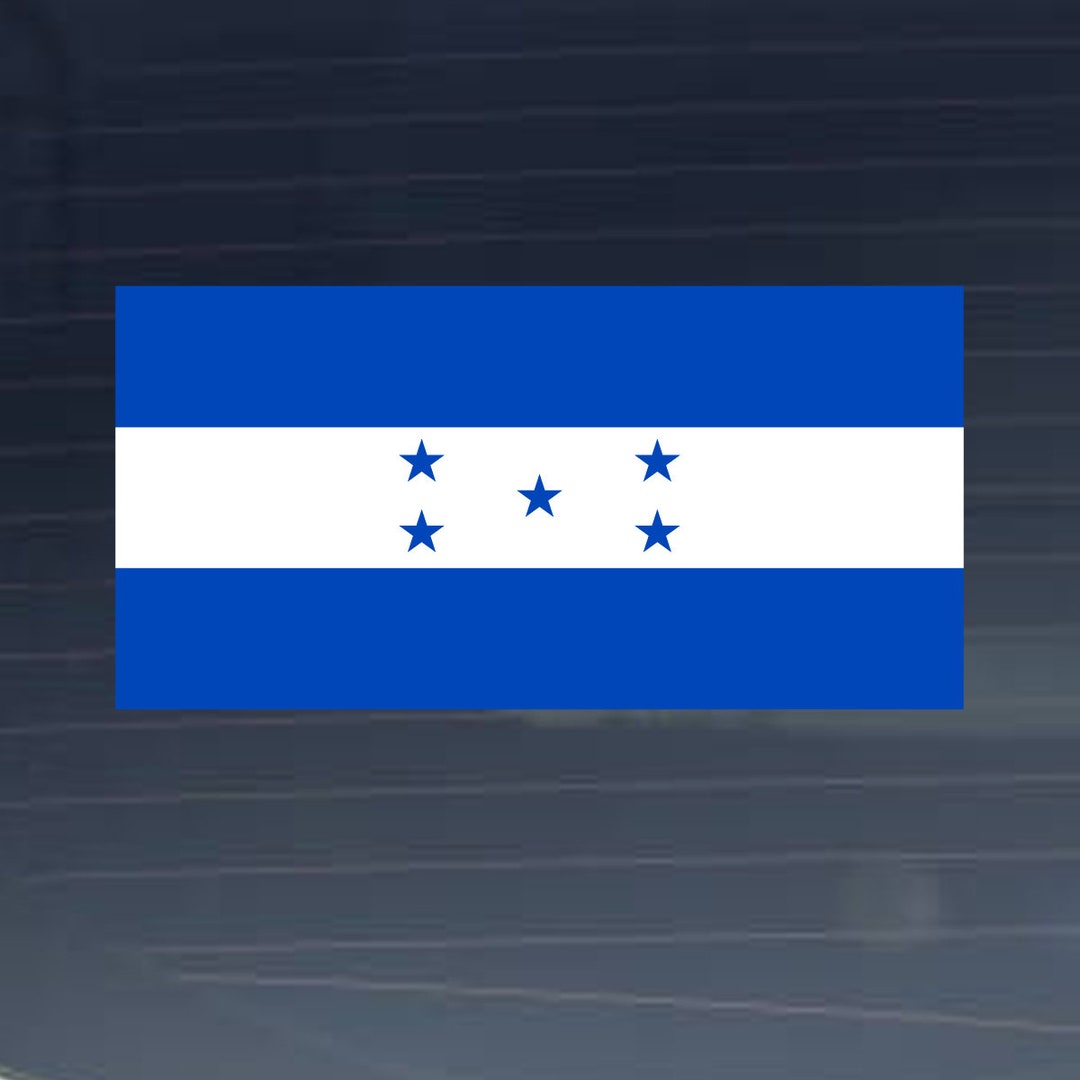 Honduras Country National Flag Decal Full Color - Vinyl Sticker Decal ...