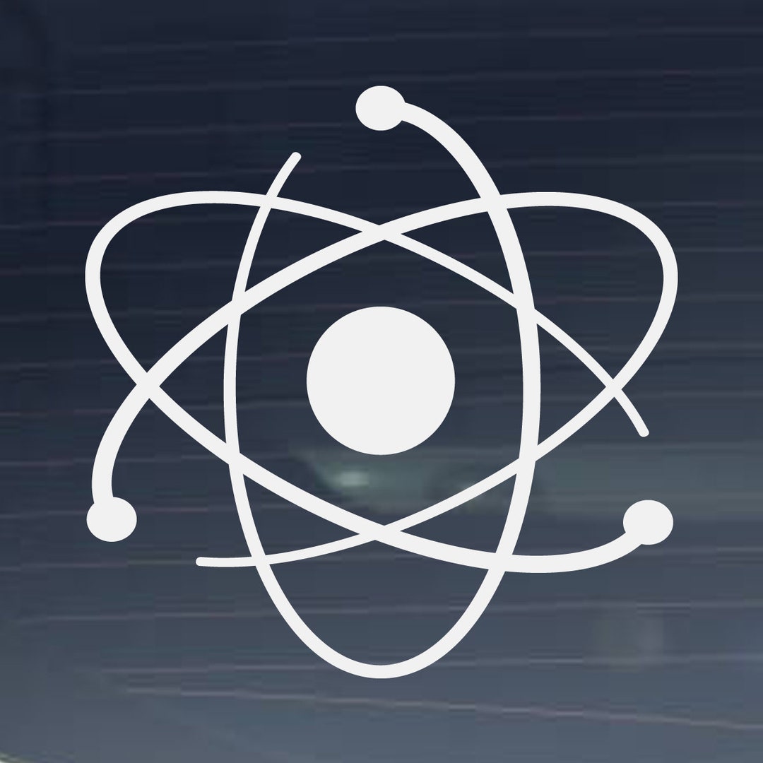 Atomic Atom Science Chemistry Vinyl Decal for Cars, Laptops, Glass, and ...
