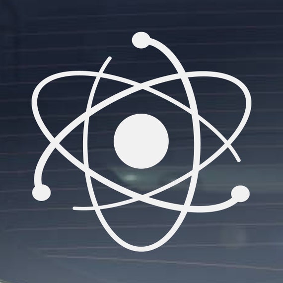 Atomic Atom Science Chemistry Vinyl Decal for Cars Laptops | Etsy