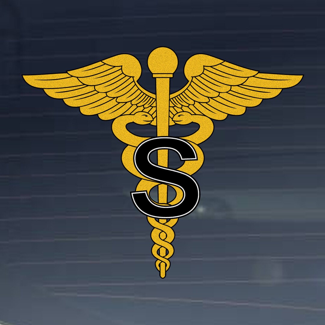 US Army Division - Medical Specialist Corps Emblem Reflective Indoor ...