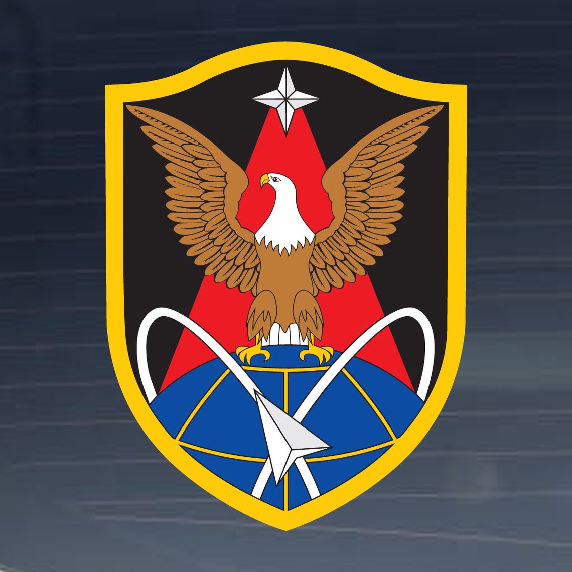 US Army Division 1st Space Brigade SSI Indoor Outdoor Vinyl | Etsy