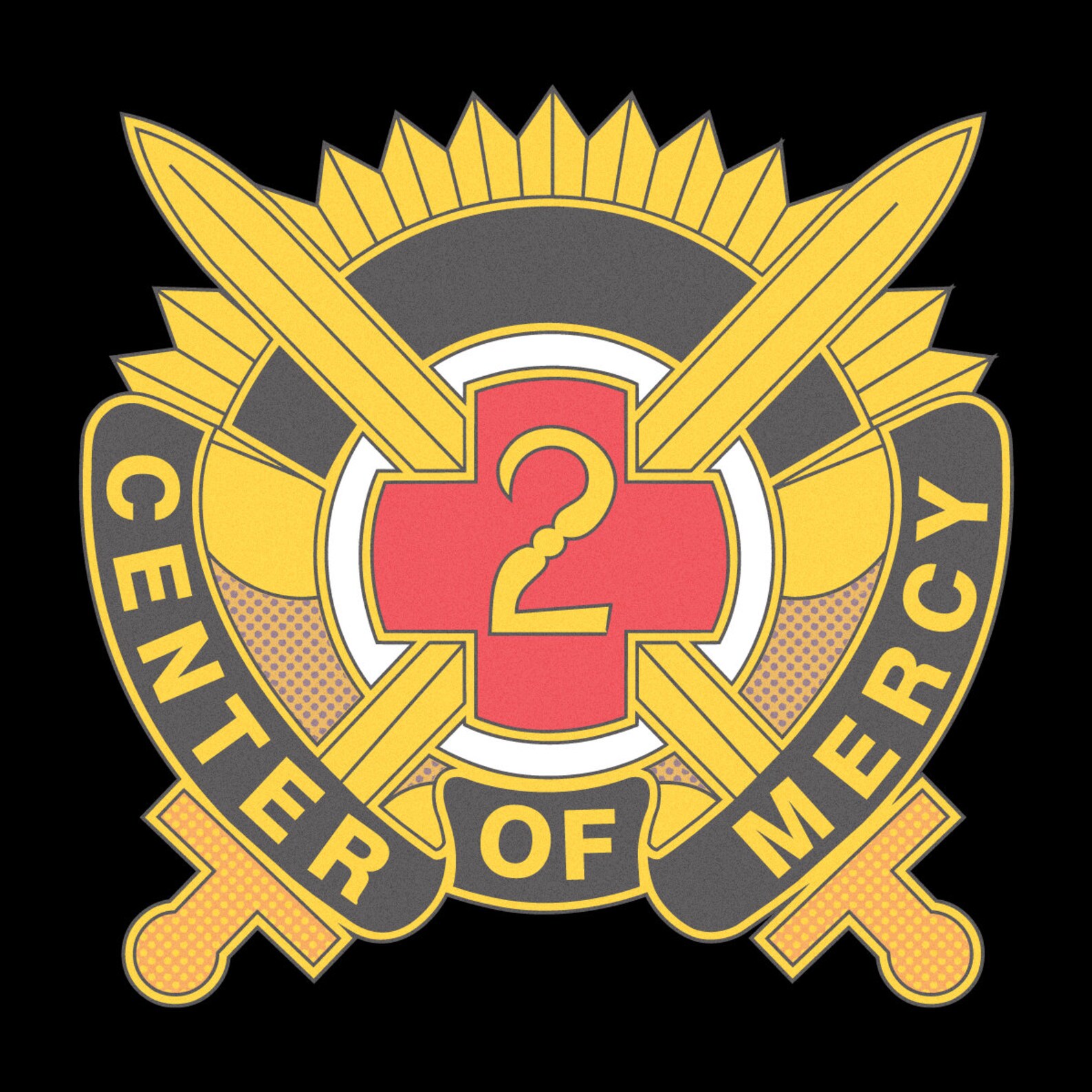 US Army Division 2nd Medical Brigade DUI Reflective Indoor | Etsy