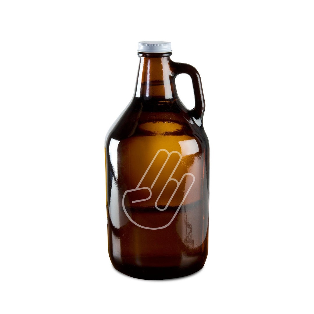 The Shocker Hand Sign 64 Ounce Beer Wine Growler - Etsy