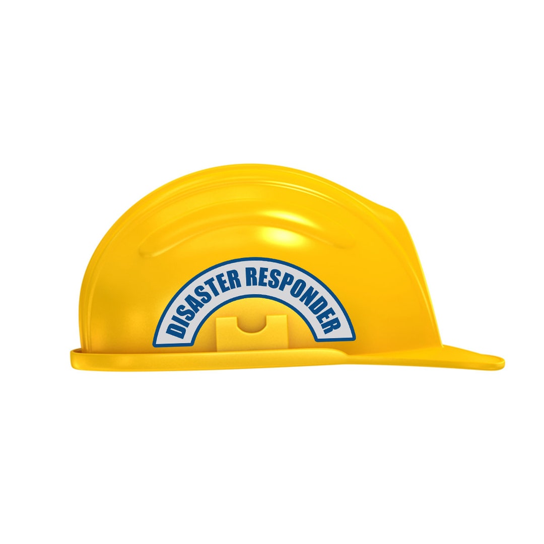 Disaster Responder Arc Hard Hat Helmet Decal - Indoor Outdoor Vinyl ...