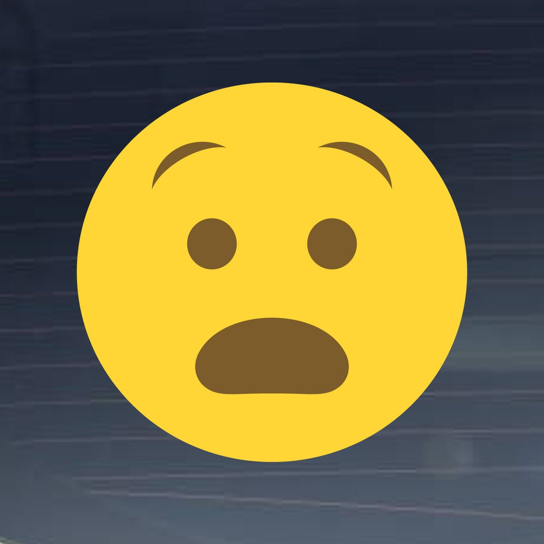 Anguished Face - Vinyl Decal for Laptop, Windows, Glass and Cars ...