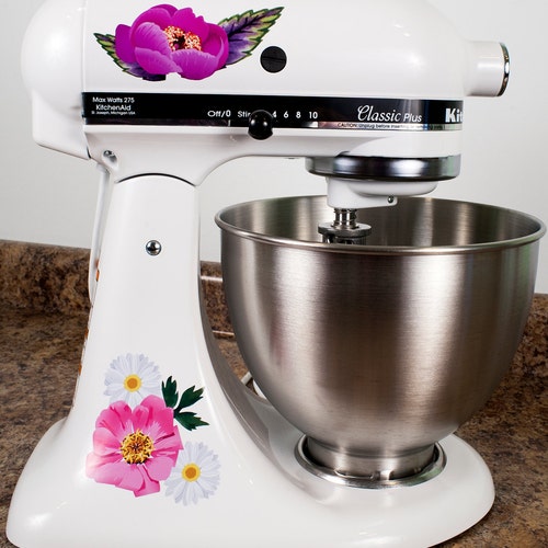 Pretty Garden Flower Kitchenaid Mixer Mixing Machine Decal Art - Etsy