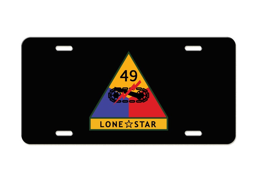 US Army Division 49th Armored Division Lonestar Aluminum | Etsy