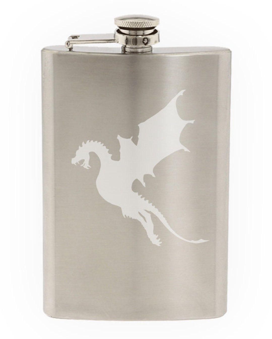 Ancient Dragon Awakening Etched Hip Flask 8oz - Etsy