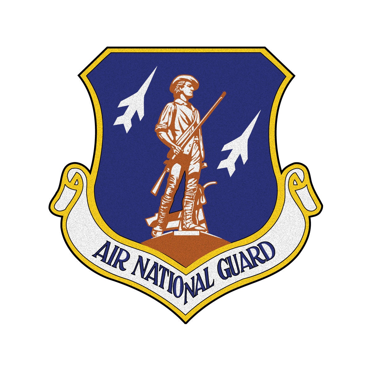 US Army Division -air National Guard Shield Reflective Indoor Outdoor ...