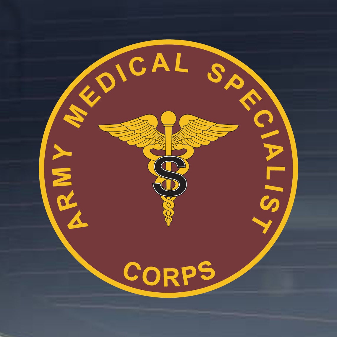 US Army Division Medical Specialist Corps Plaque Full Color | Etsy