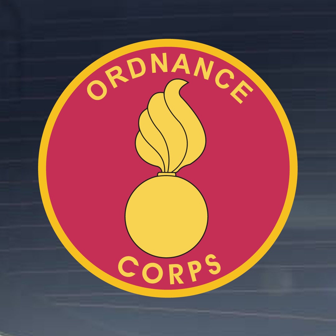 US Army Division - Ordnance Corps Plaque Full Color Vinyl Decal Indoor ...