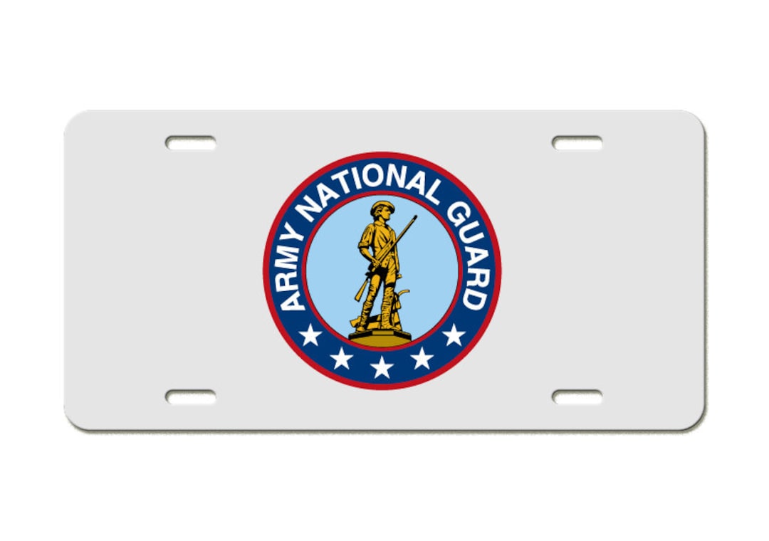 US Army Division - Army National Guard Seal - Aluminum License Plate - Etsy