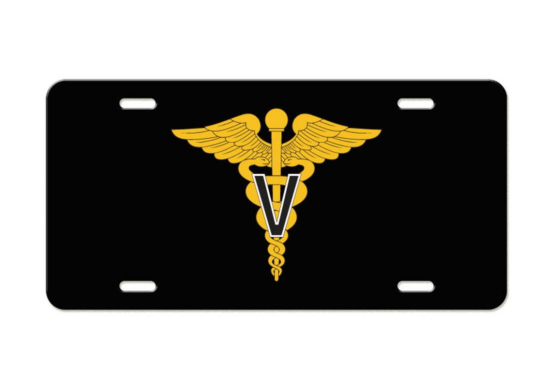 US Army Division - Veterinary Corps Emblem - Aluminum License Plate - Etsy