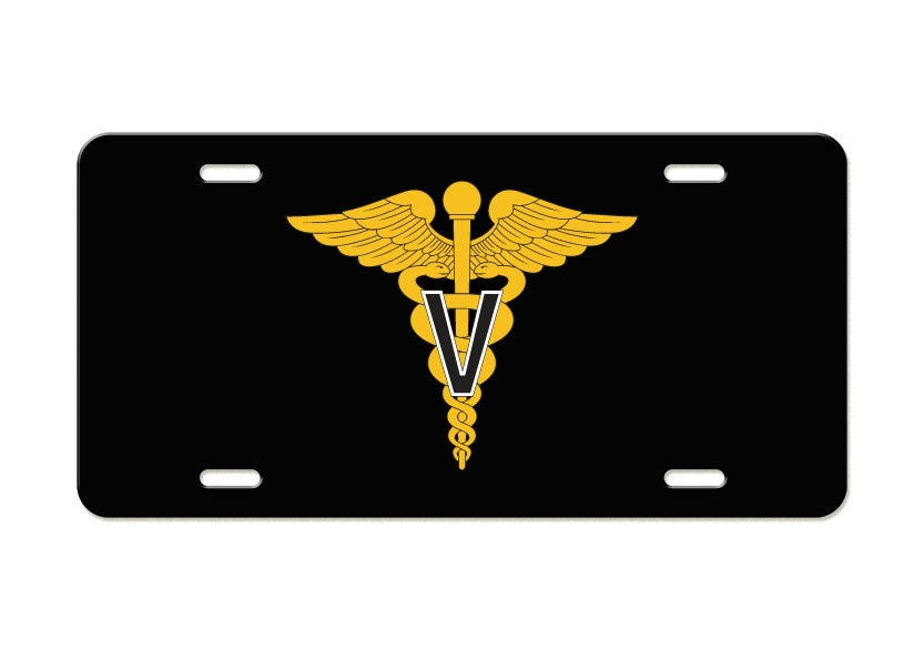 US Army Division - Veterinary Corps Emblem - Aluminum License Plate - Etsy