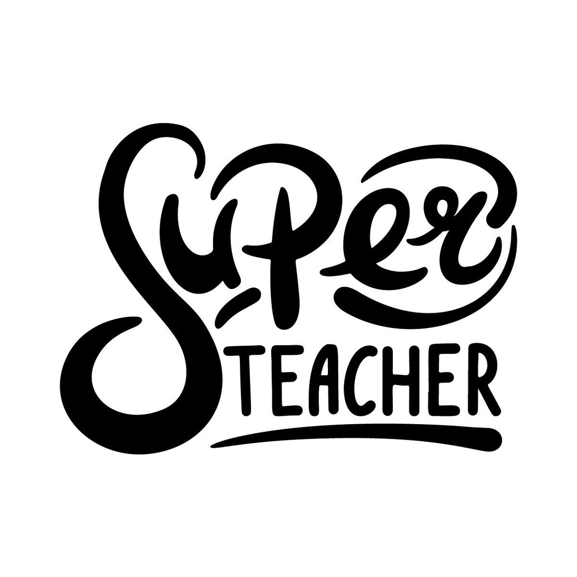 Super Teacher Vinyl Decal - Etsy