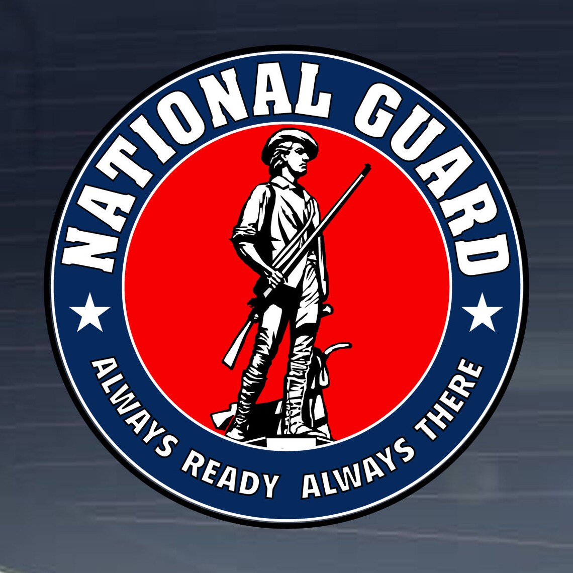 US Army Division Seal of The National Guard Full Color Vinyl | Etsy