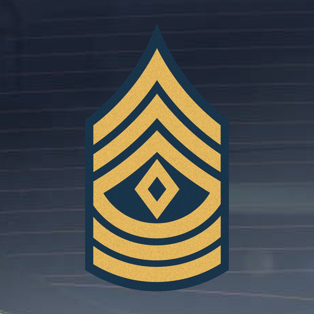 US Army Division - US Army Rank First Sergeant E-8 Reflective ...