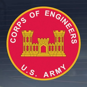 US Army Division - Engineers Corps Plaque Reflective Indoor Outdoor ...