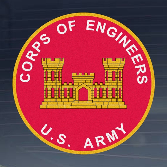 US Army Division Engineers Corps Plaque Reflective Indoor | Etsy