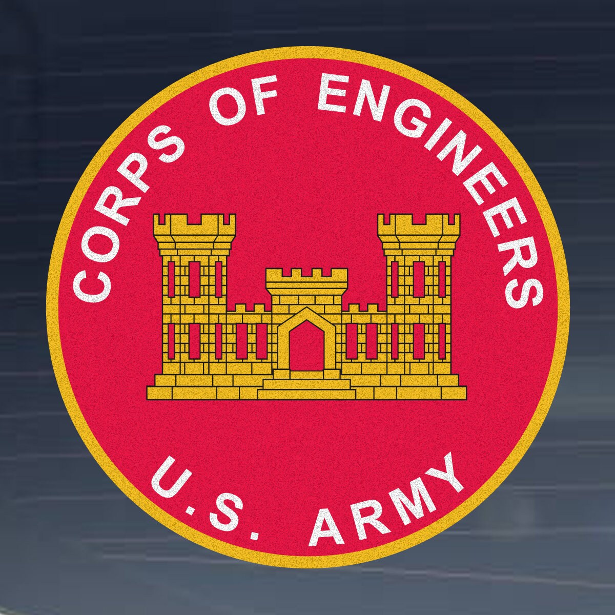 US Army Division - Engineers Corps Plaque Reflective Indoor Outdoor ...