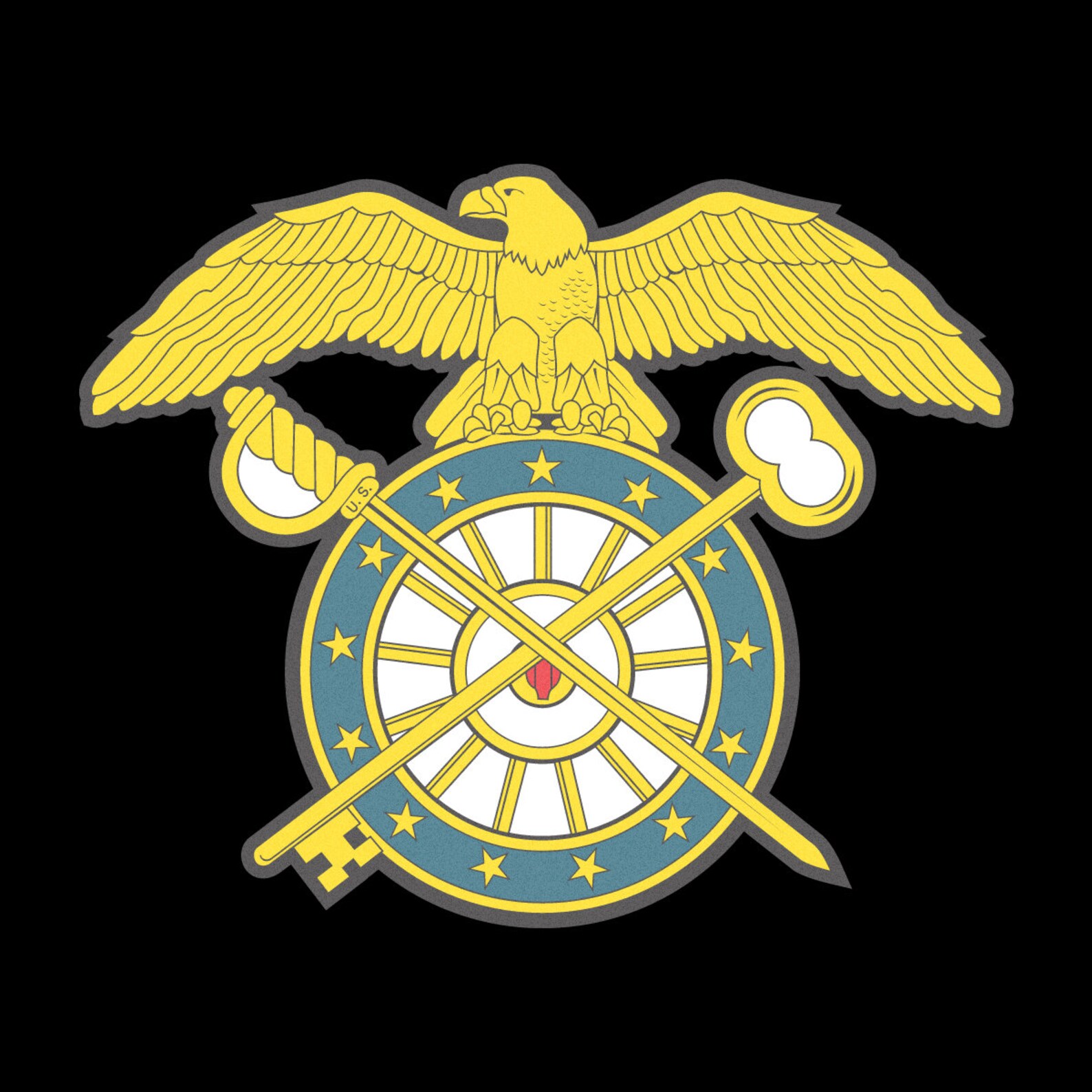 US Army Division Quartermaster Corps Emblem Reflective | Etsy