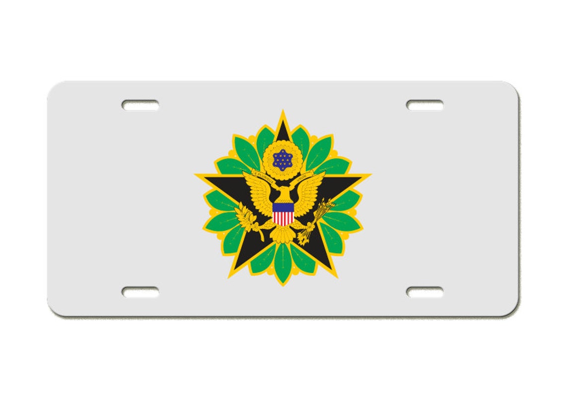 US Army Division - Army Staff Identification Badge - Aluminum License ...