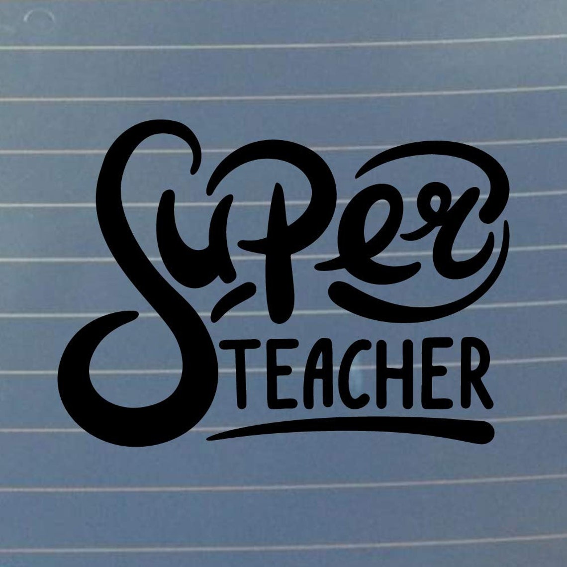 Super Teacher Vinyl Decal - Etsy