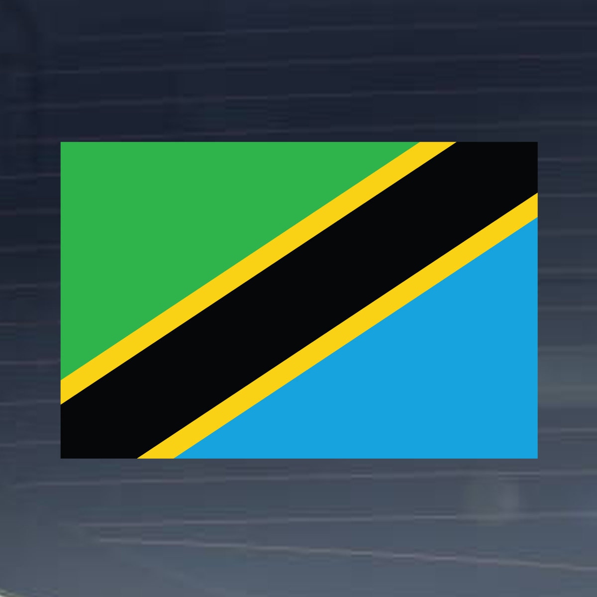 Tanzania Country National Flag Decal Full Color Vinyl Decal Sticker for ...