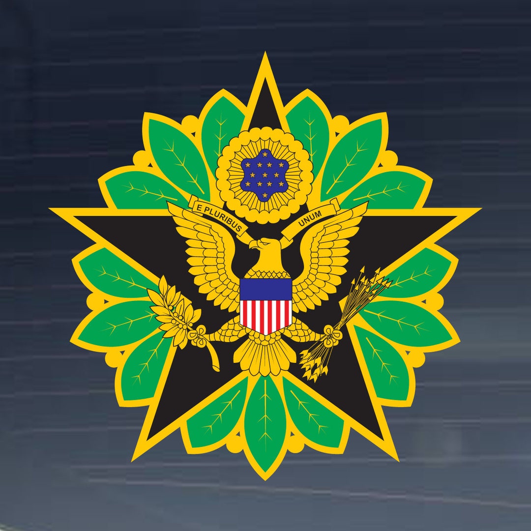 US Army Division - Army Staff Identification Badge Full Color Vinyl ...