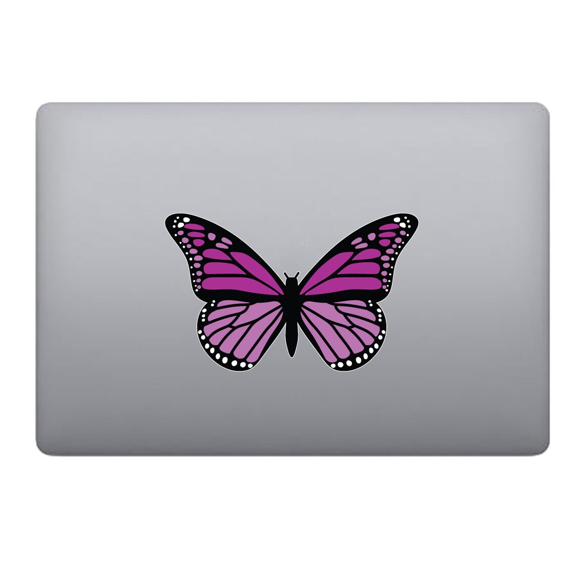 Pink Monarch Butterfly - Vinyl Decal for Laptop, Windows, Glass and ...