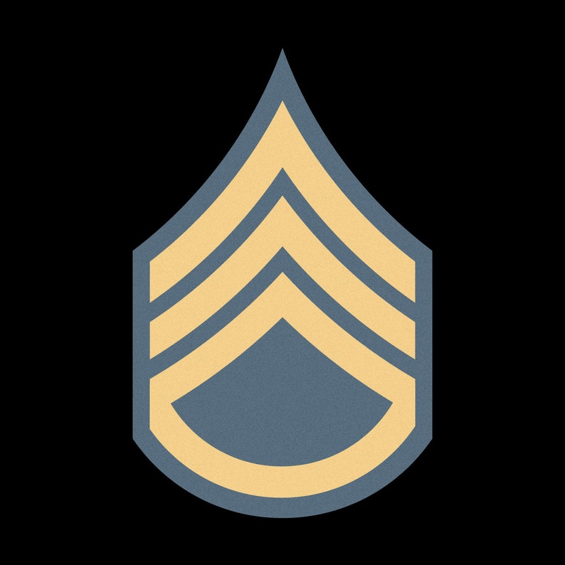 US Army Division - US Army Rank - Staff Sergeant E-6 Reflective ...