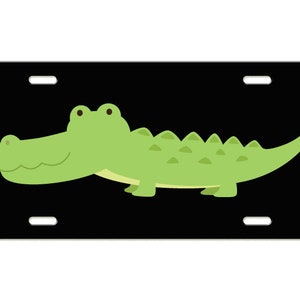 Cartoon Alligator - Aluminum License Plate - Etsy