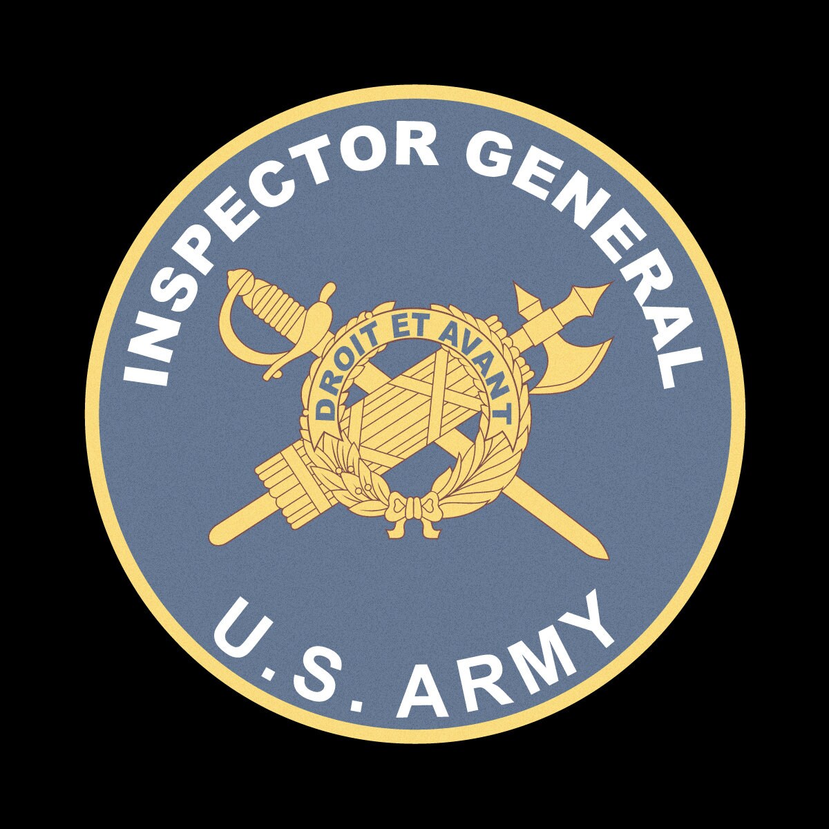 US Army Division Inspector General Plaque Reflective Indoor | Etsy