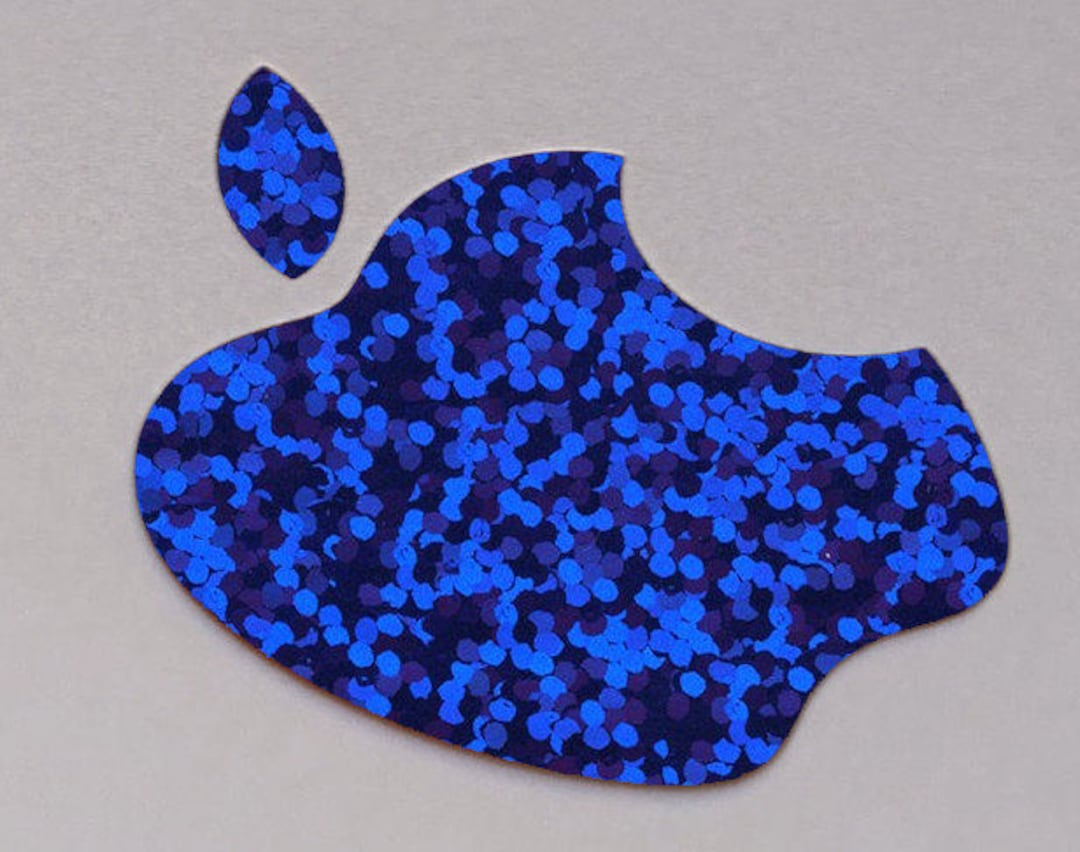 Glitter Blue Color Changer Logo Overlay for MacBook - Etsy