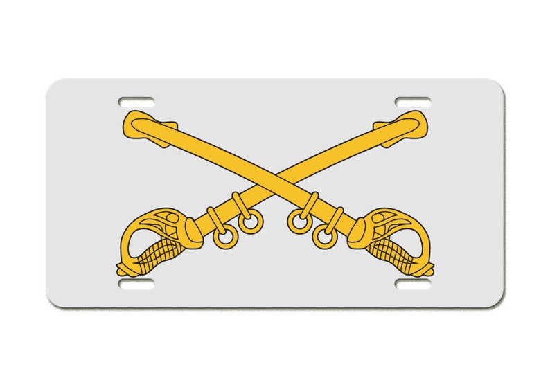 US Army Division - Cavalry Emblem - Aluminum License Plate - Etsy