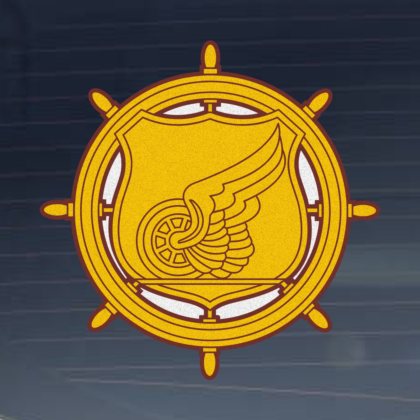 US Army Division Transportation Corps Emblem Reflective Reflective ...