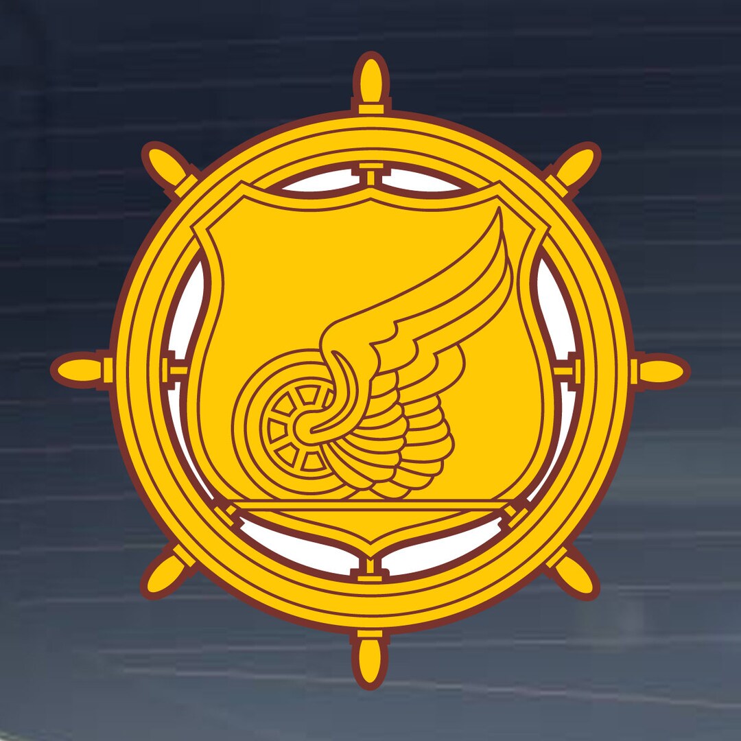 US Army Rank Transportation Corps Emblem Full Color Vinyl Decal Indoor ...