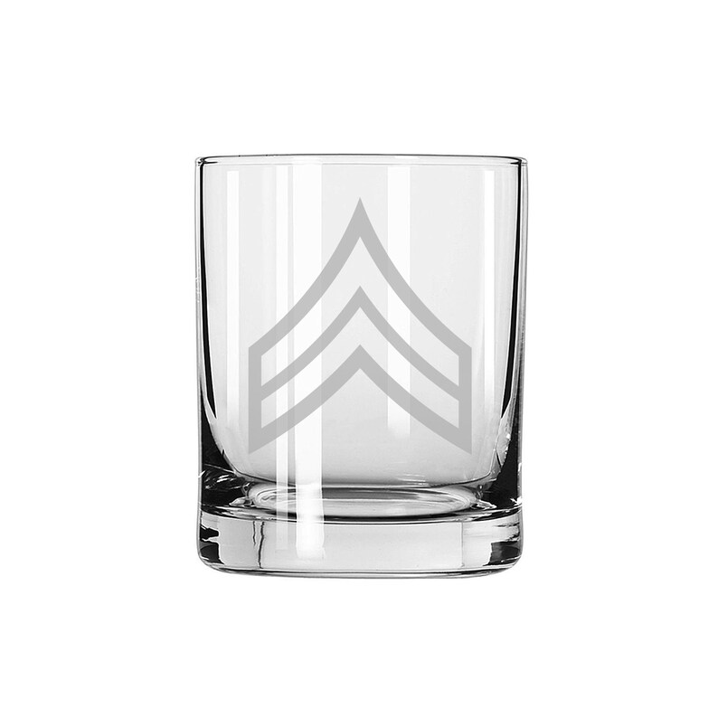 US Army - Army Corporal E-4 Rank Insignia Shoulder Sleeve Patch Etched ...