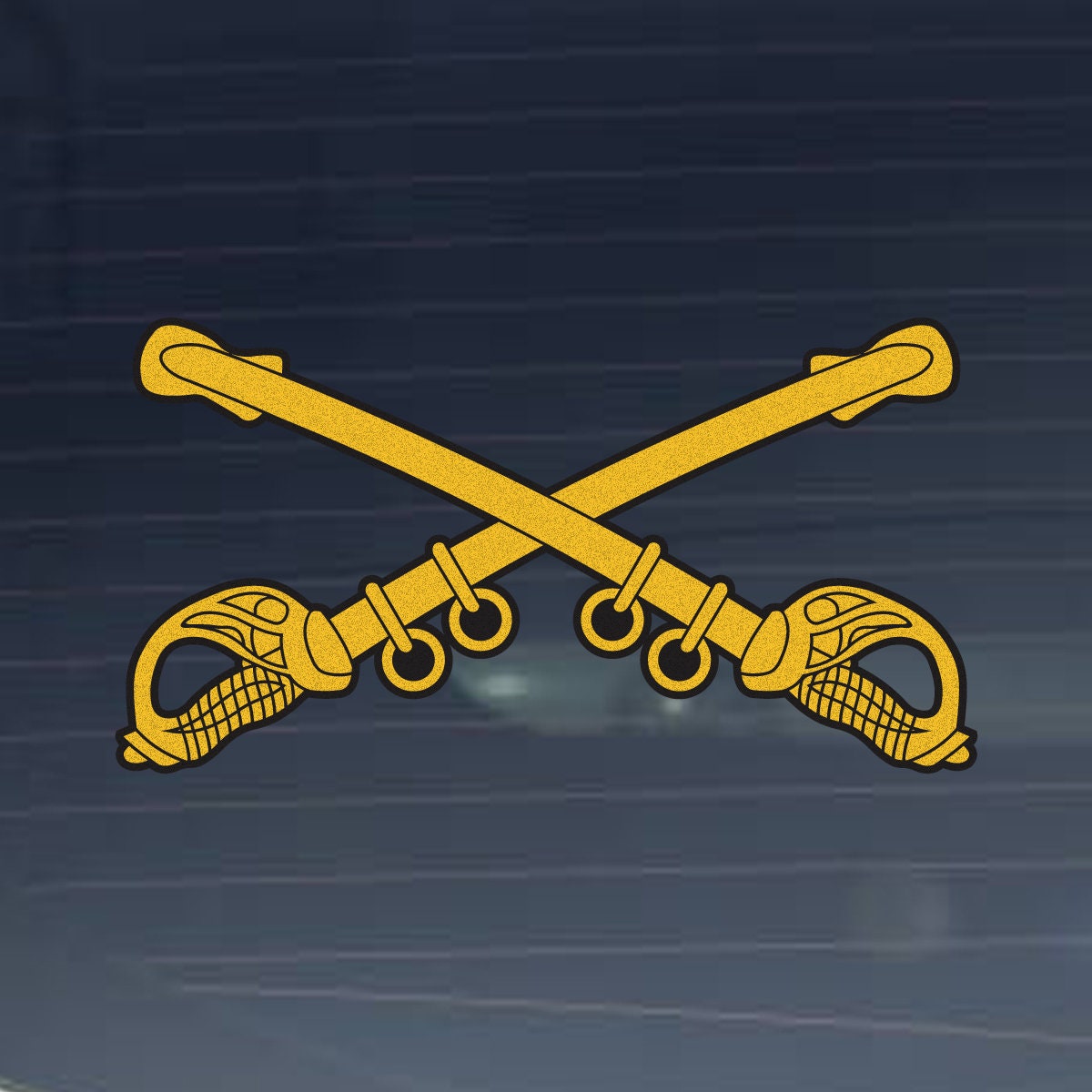 US Army Division Cavalry Emblem Reflective Indoor Outdoor | Etsy