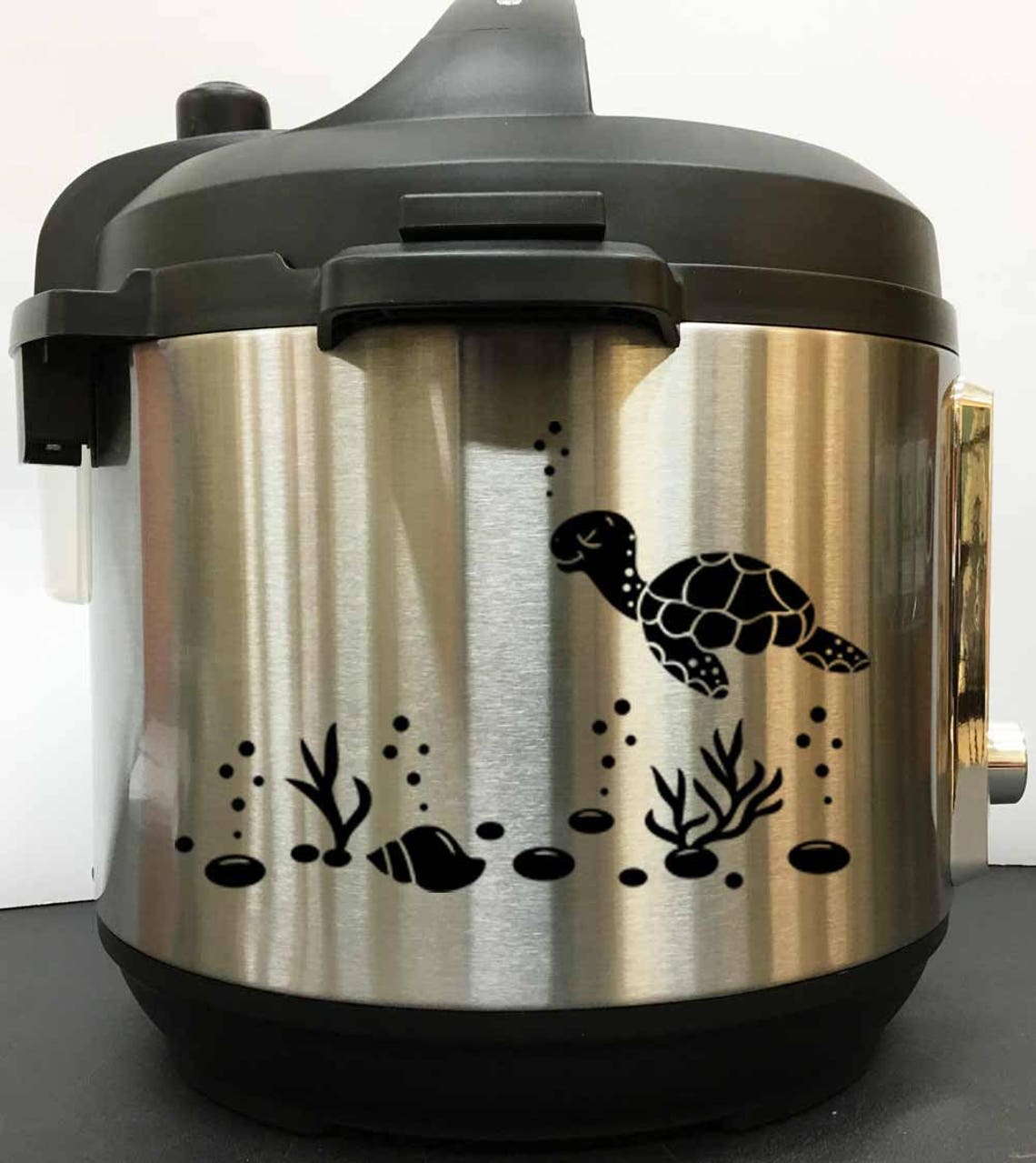 Sea Turtle and Shells Vinyl Decal Sticker for Instant Pot | Etsy