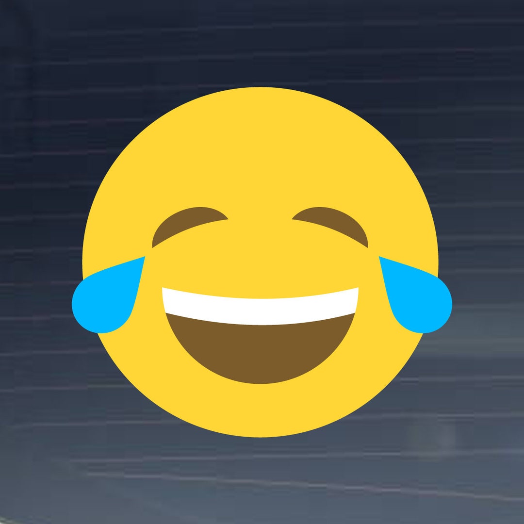Rolling on the Floor Laughing Emoji - Vinyl Decal for Laptop, Windows ...