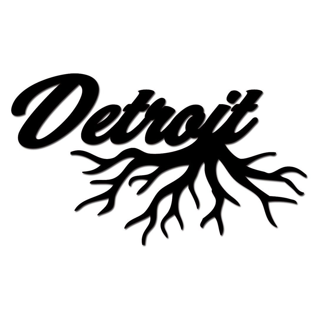 Detroit Michigan Roots Hometown City Vinyl Decal for Cars, Laptops ...
